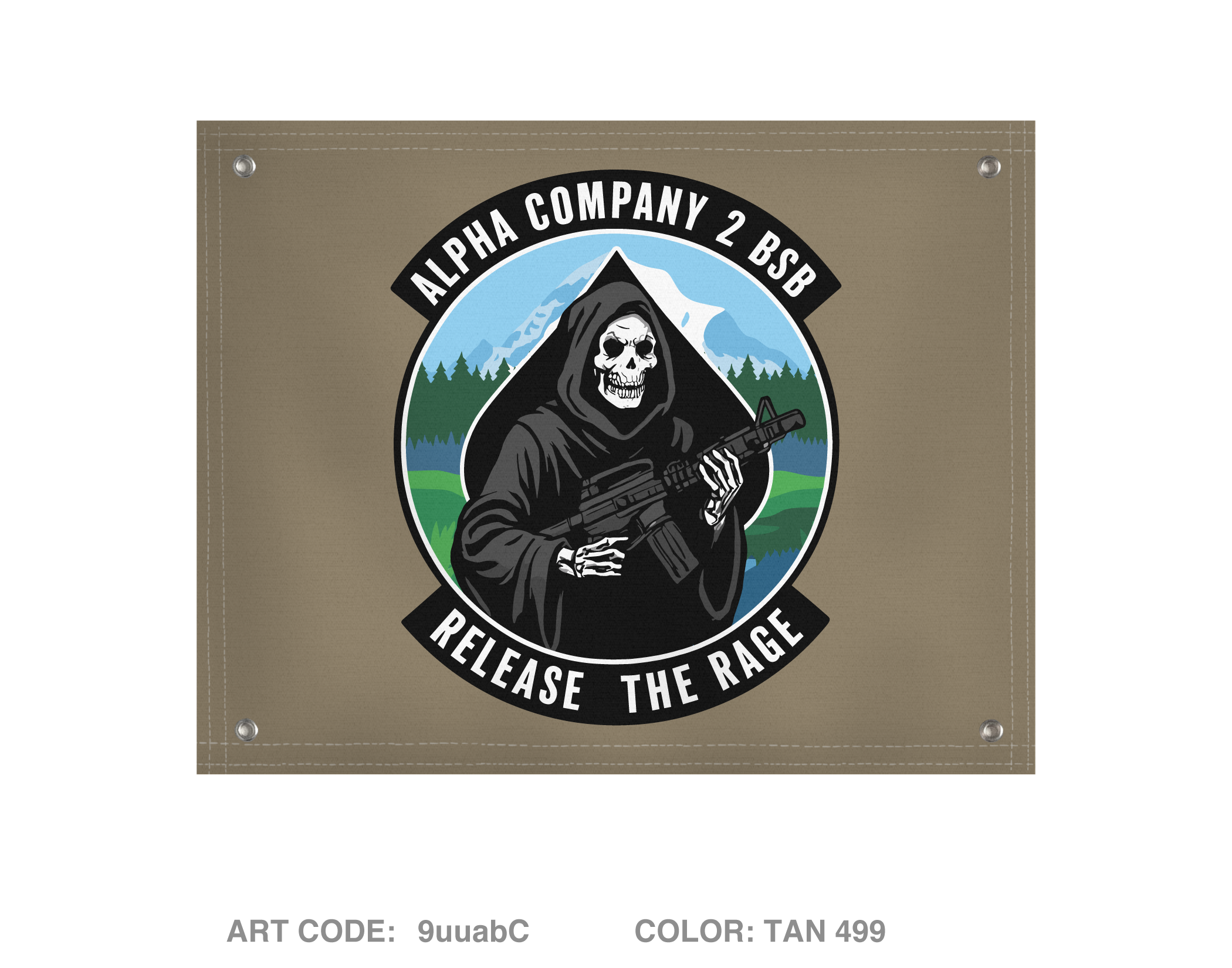 Alpha Company, 2D BSB Banner - 9uuabC – Emblem Athletic