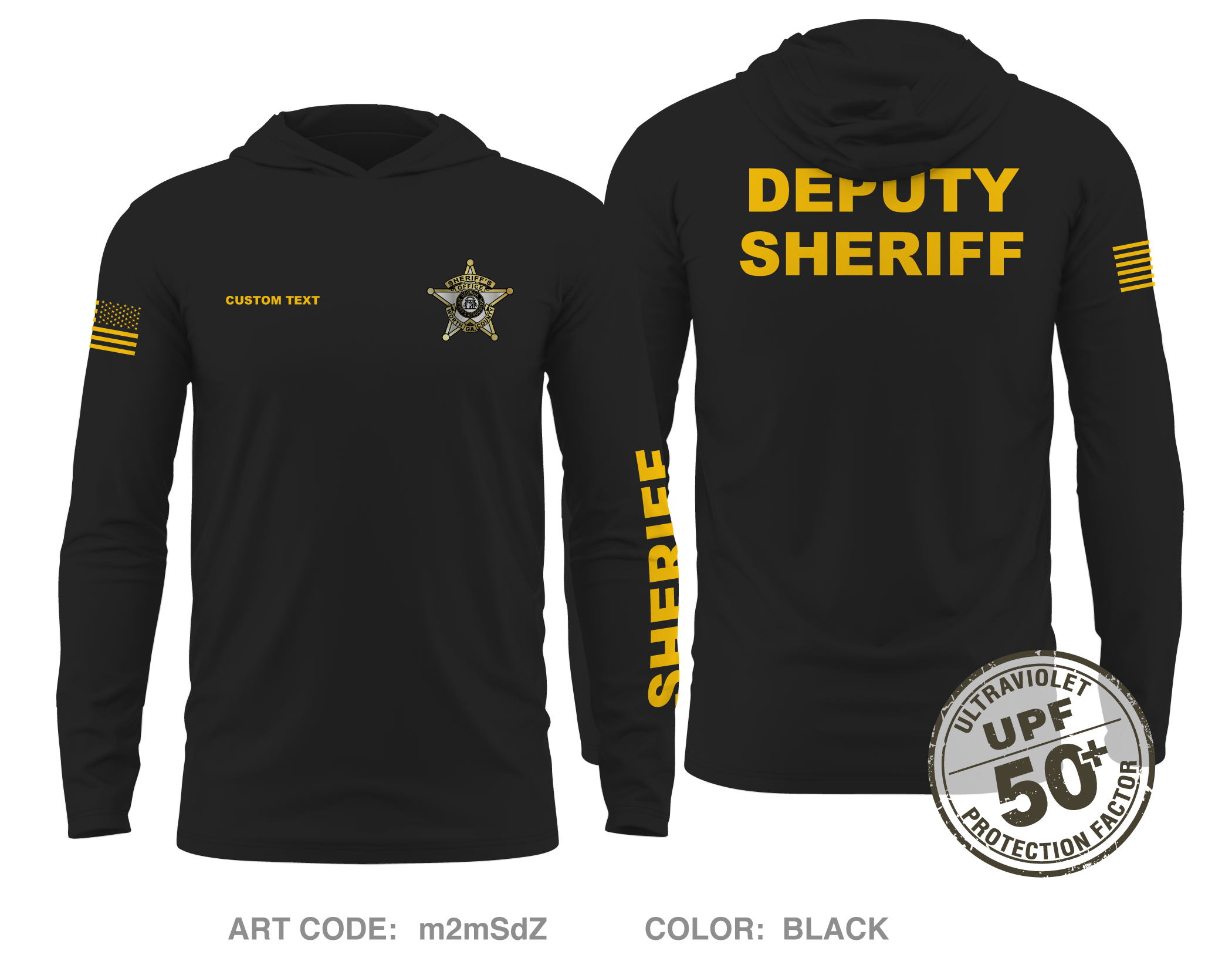 WCSO Core Men's UPF 50+ Hooded Performance LS Tee - m2mSdZ – Emblem ...