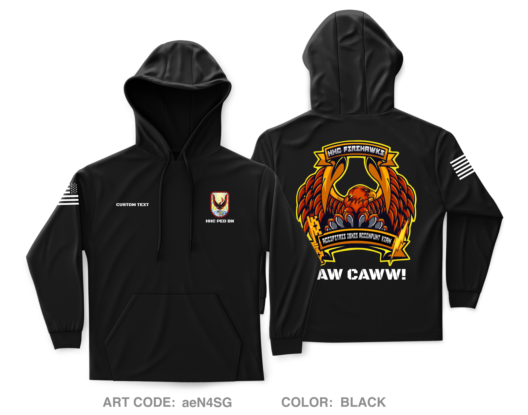 Custom HHC, PED BN, 116th MIB Core Men's Hooded Performance Sweatshirt ...