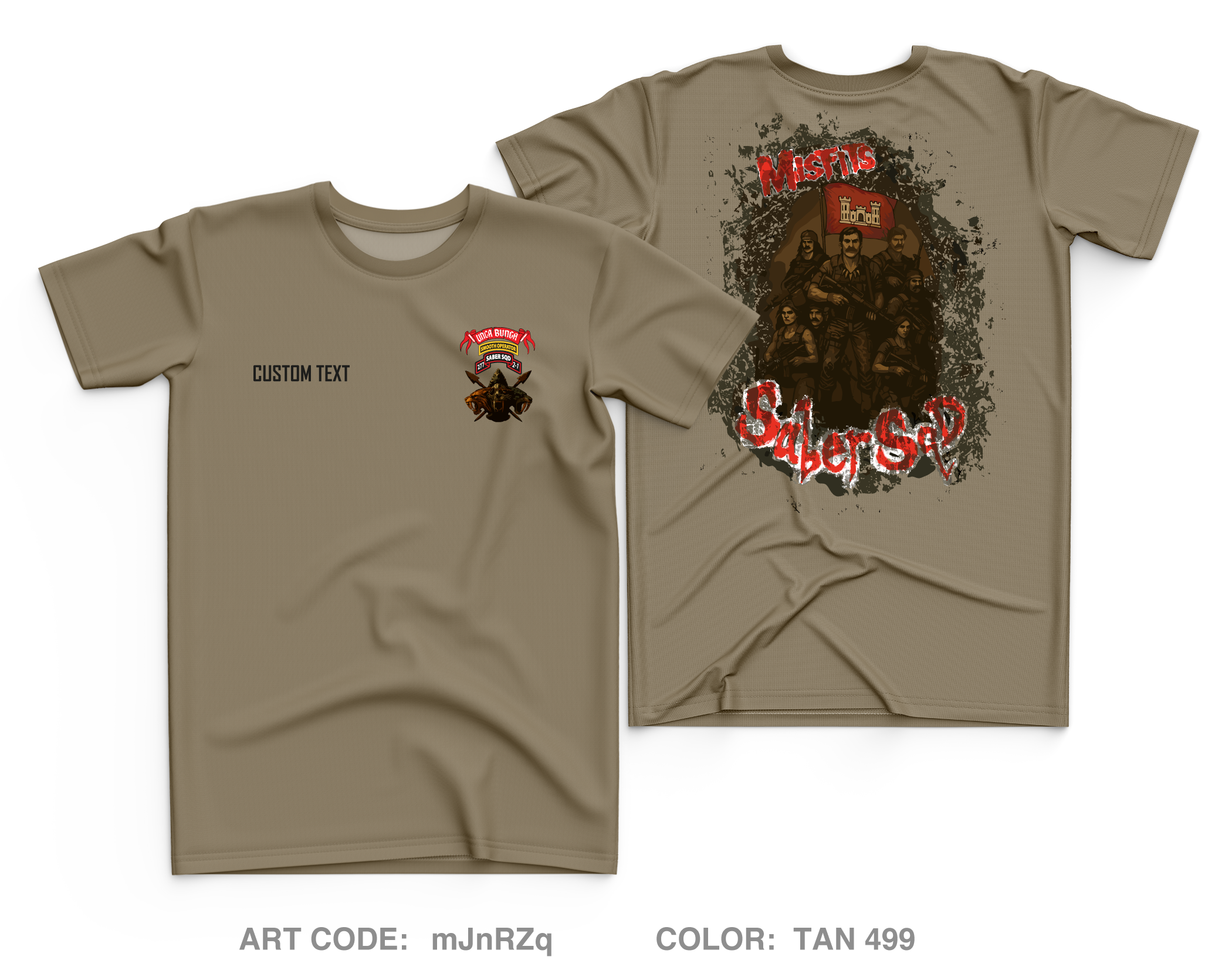 CUSTOM 2nd Platoon 277th ECC Core Men's SS Performance Tee - mJnRZq ...
