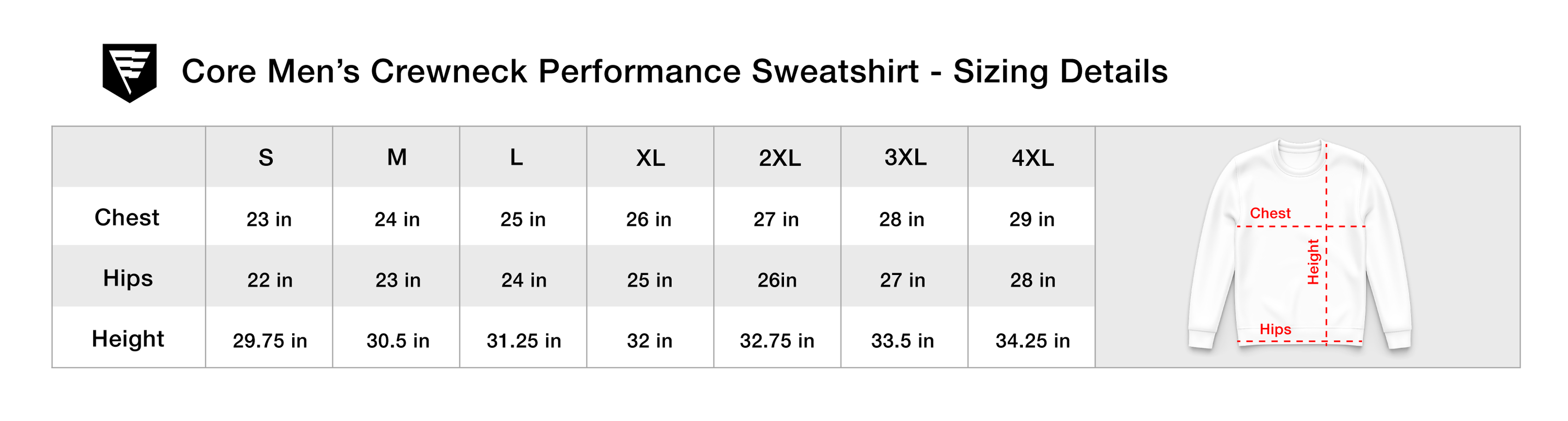 Size Charts – Emblem Athletic
