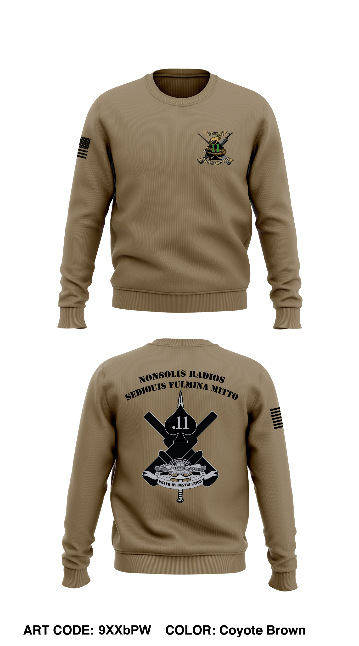 MESG-2 N8 Weapons Department Core Men's Crewneck Performance Sweatshir ...
