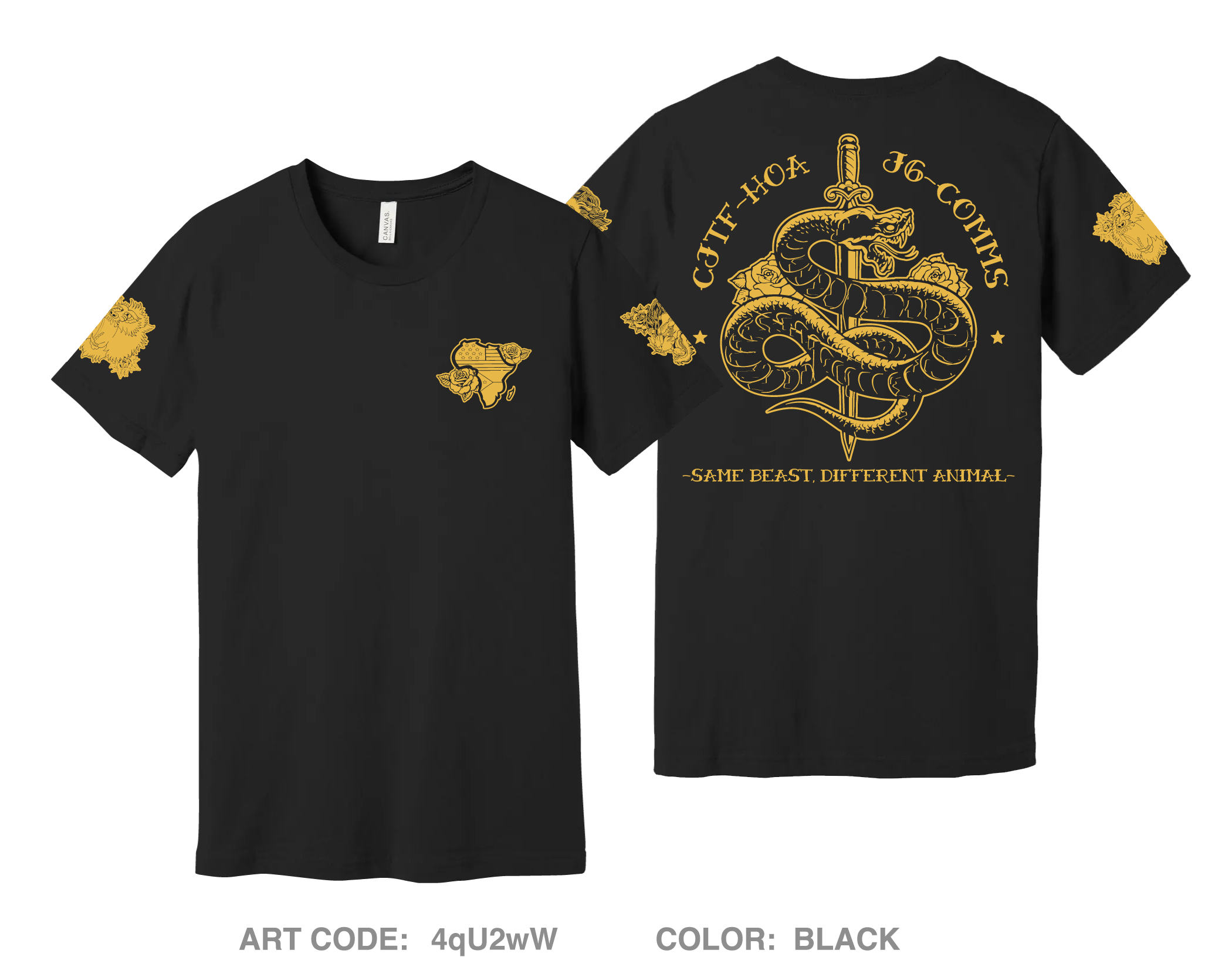 CJTF-HOA CJ-6 Comfort Unisex Cotton SS Tee - 4qU2wW – Emblem Athletic