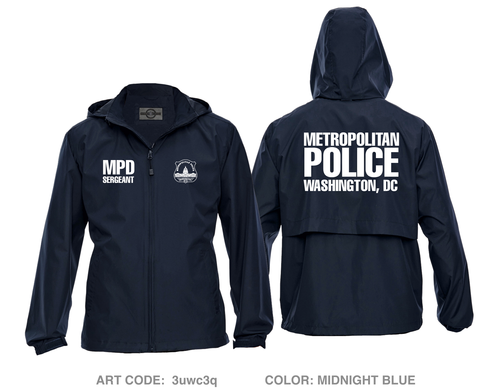 Metropolitan Police Department - DC Lite Hi-Tech Performance Jacket ...
