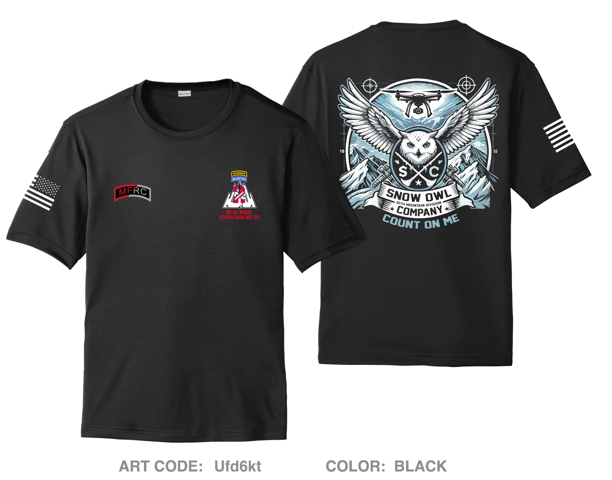 MFRC, 2BCT, 10th Mountain Division Hi-Tech Performance Unisex SS Tee ...