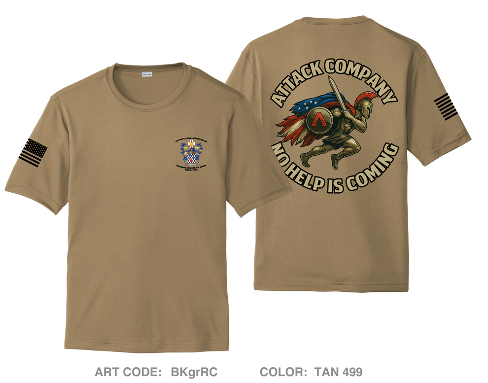 ATTACK COMPANY Hi-Tech Performance Unisex SS Tee - BKgrRC – Emblem Athletic