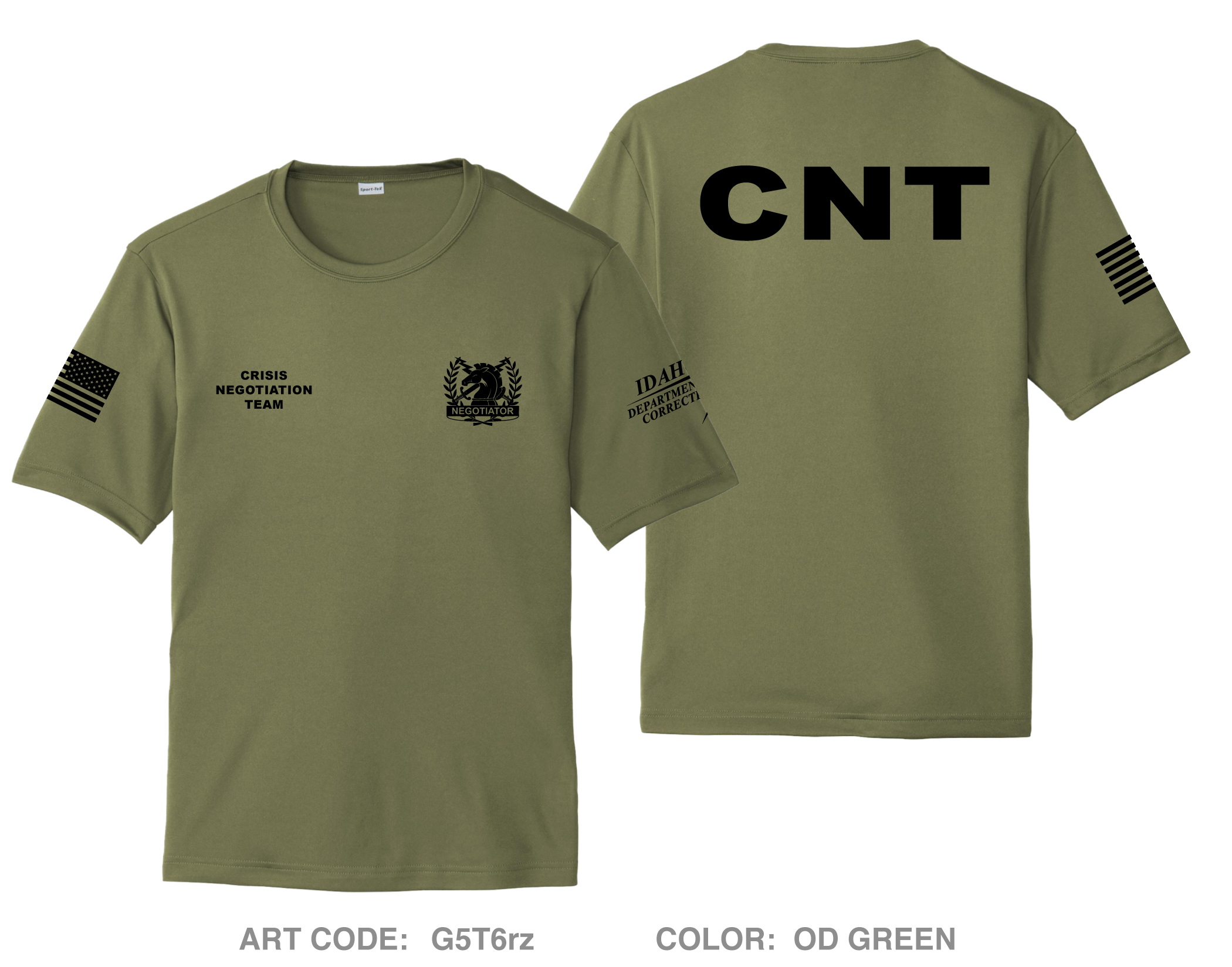 IDOC Crisis Negotiation Team Hi-Tech Performance Unisex SS Tee - G5T6r ...