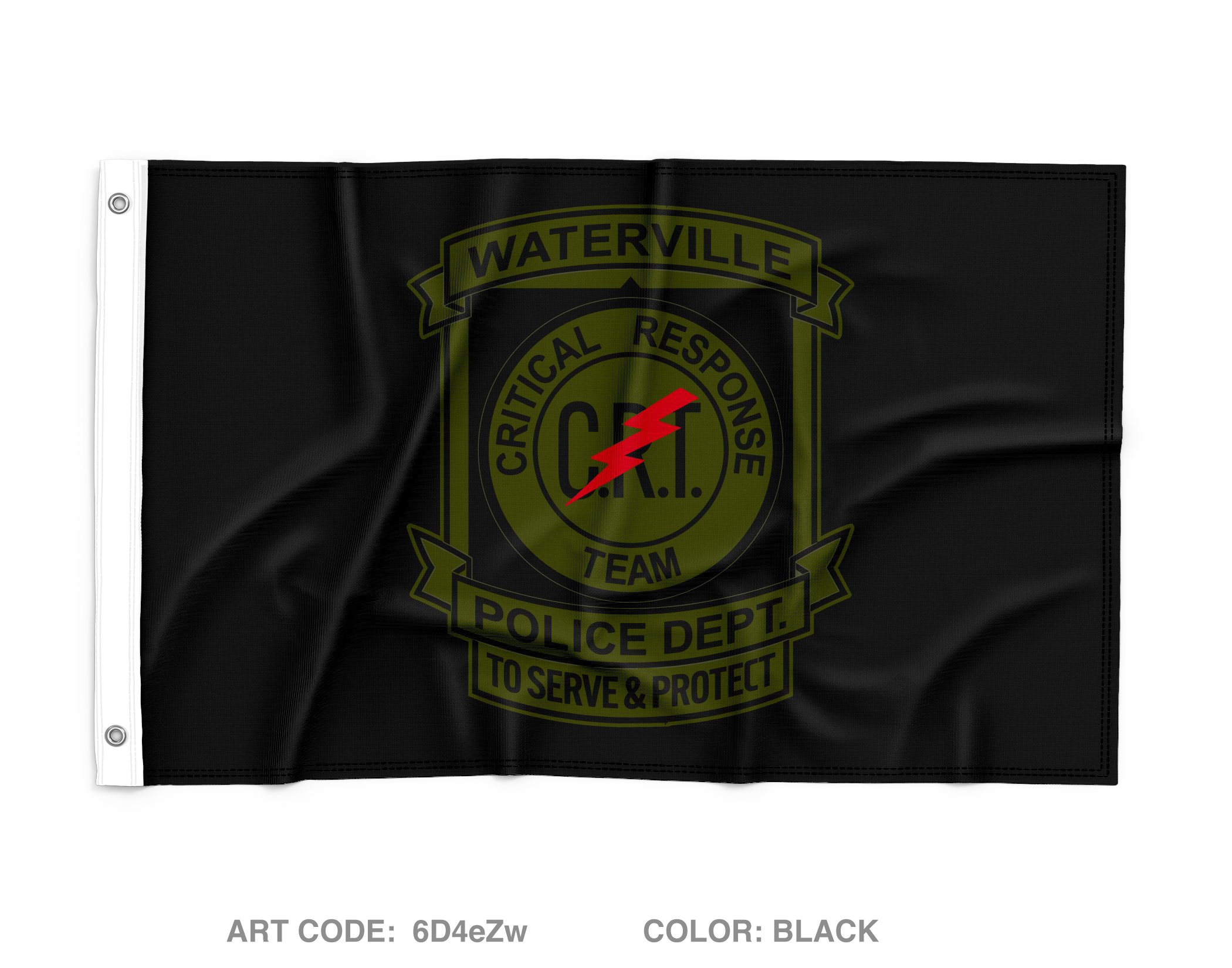 Waterville police Wall Flag - 6D4eZw – Emblem Athletic