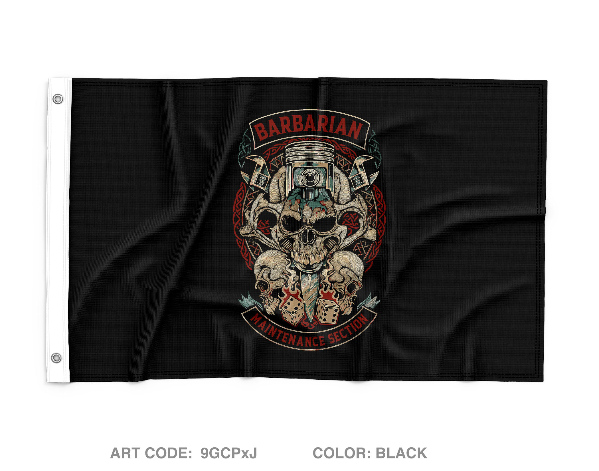 Bravo MST, 579th FSC Wall Flag - 9GCPxJ – Emblem Athletic