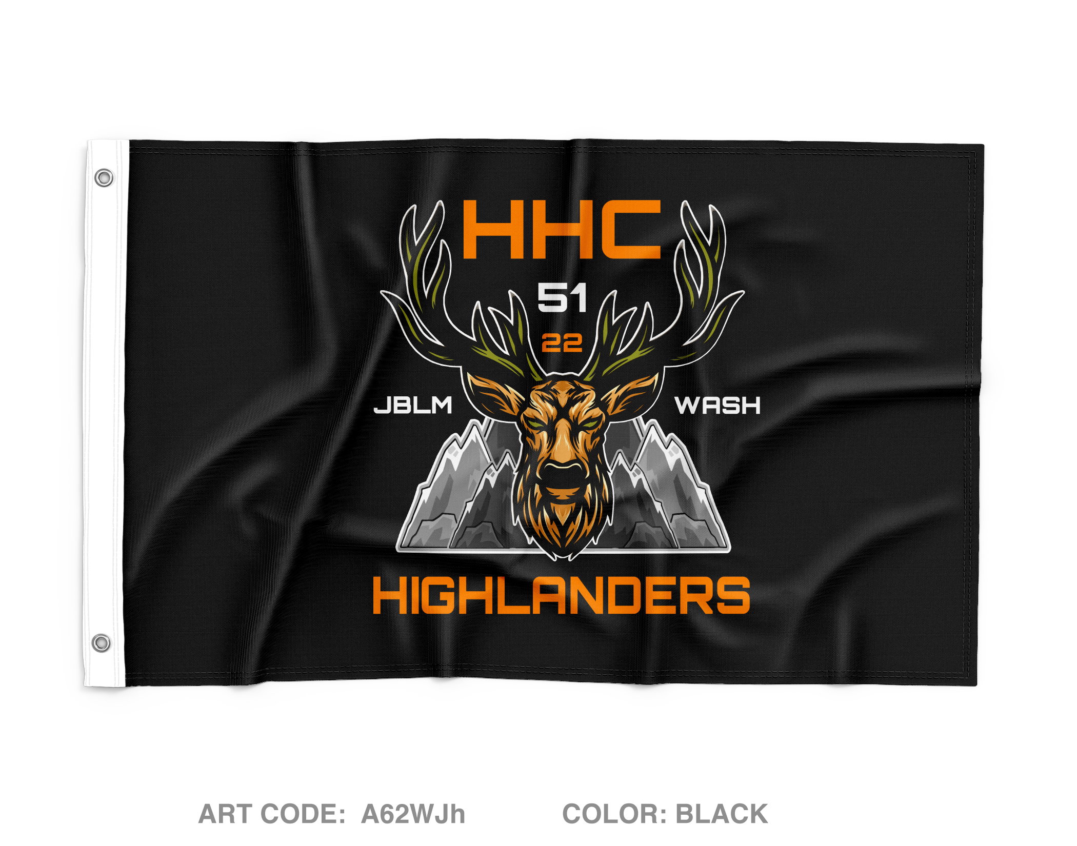 HHC, 51st ESB, 22d CSB Wall Flag - A62WJh – Emblem Athletic