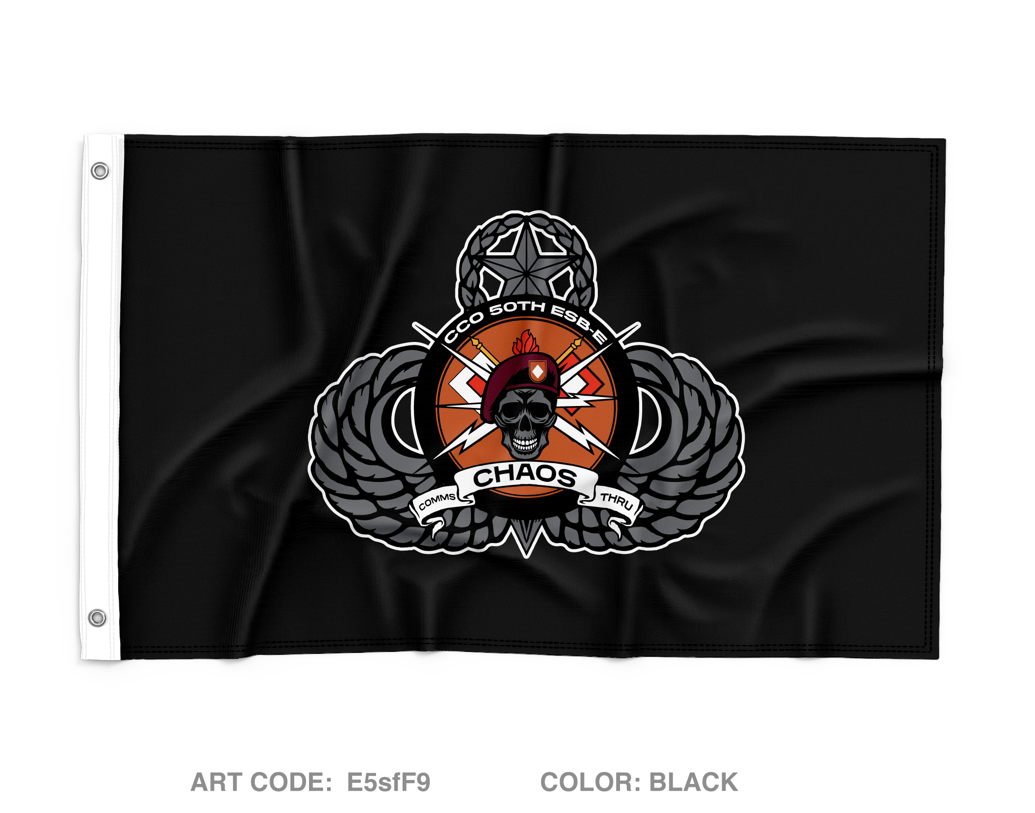 50th ESB-E, Charlie Company Wall Flag - E5sfF9 – Emblem Athletic
