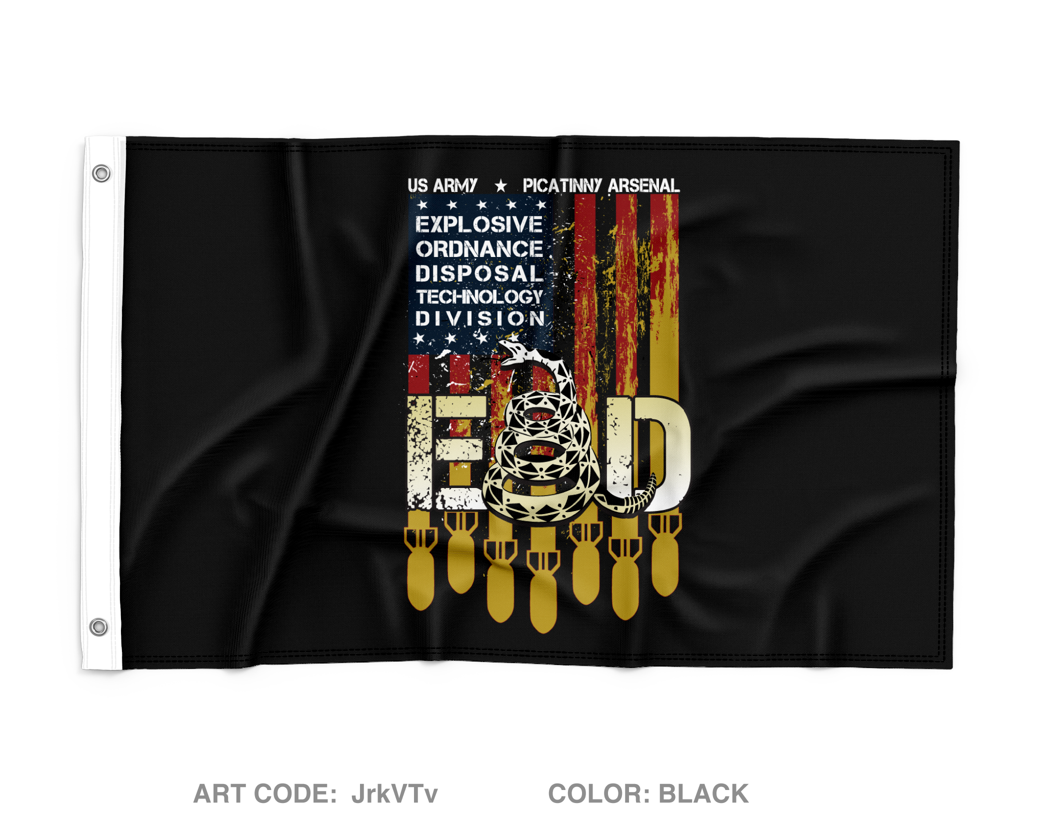 Explosive Ordnance Disposal Technology Division (EOD) Wall Flag - JrkV ...