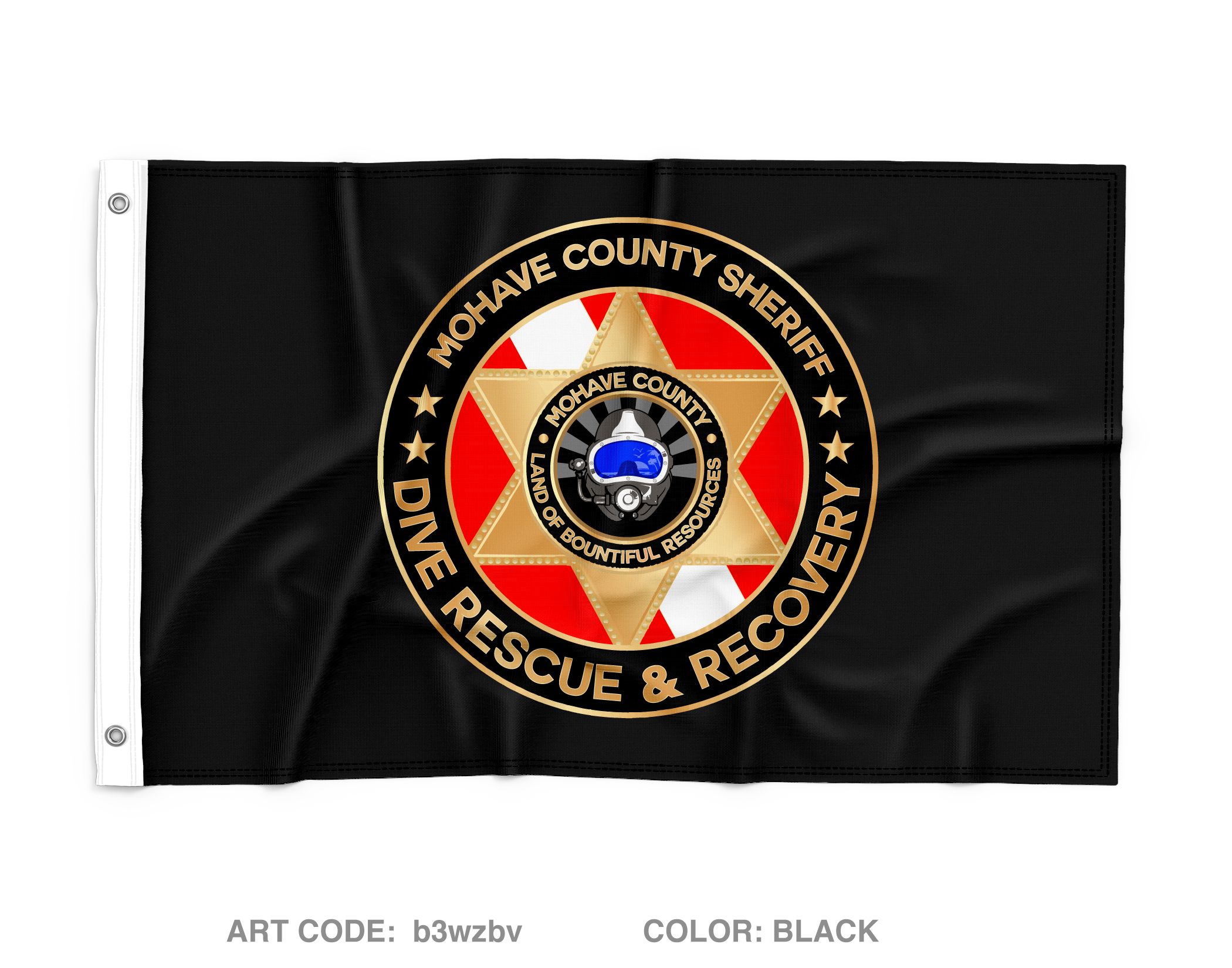 Mohave County Sheriff's Office Dive Rescue Team Wall Flag - b3wzbv ...