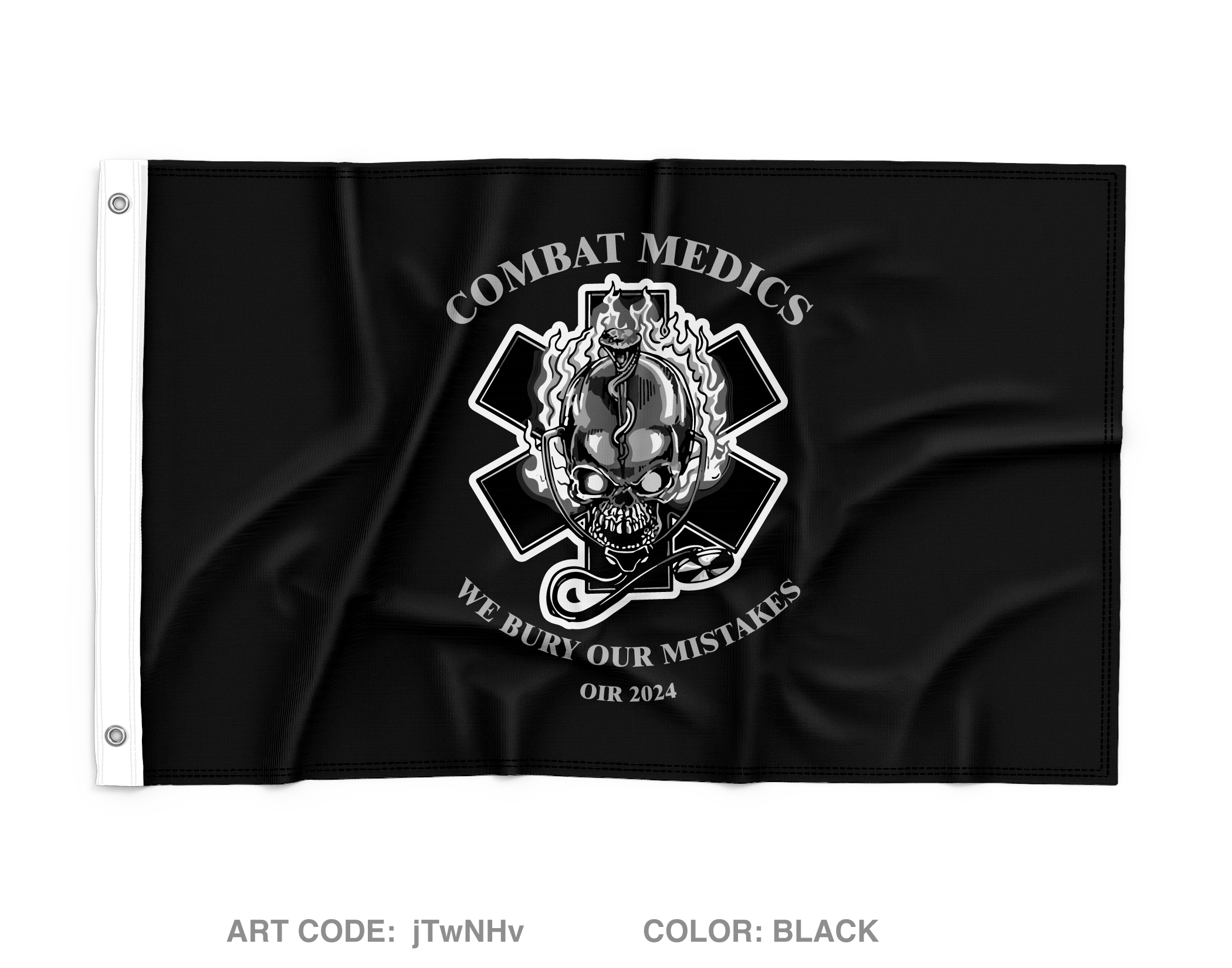 HHC 1-114th IN BN Medical Platoon Wall Flag - jTwNHv – Emblem Athletic