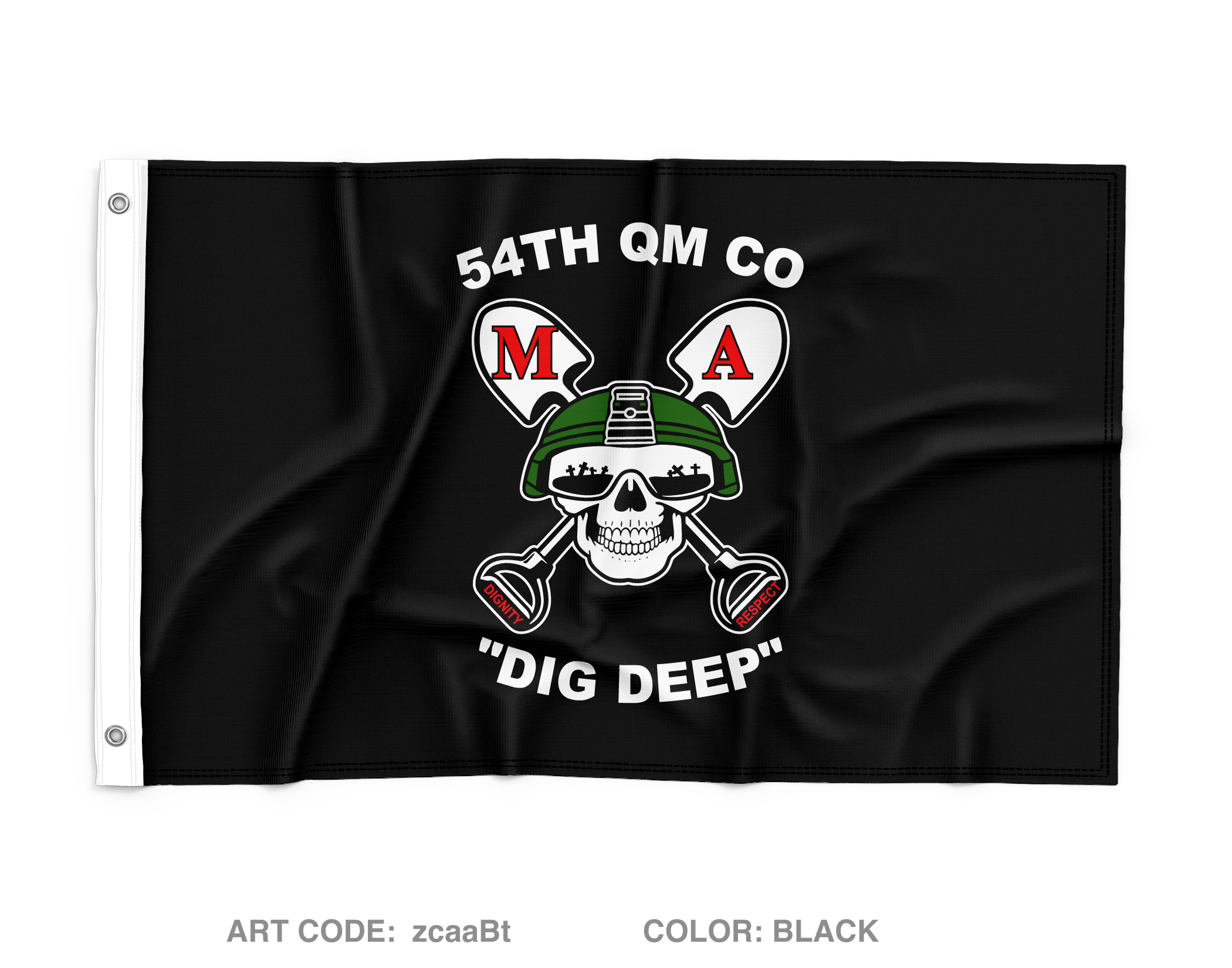 54th QM CO Wall Flag - zcaaBt – Emblem Athletic