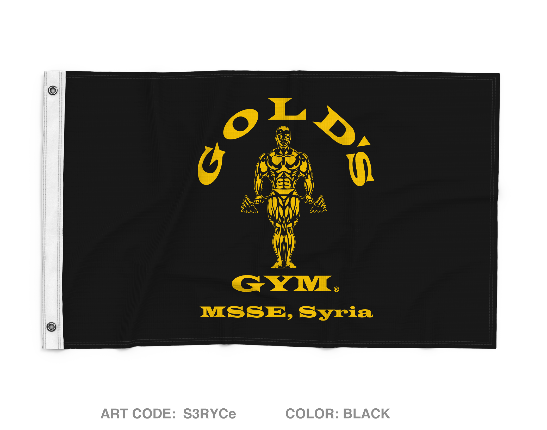 Task Force Gold member Wall Flag - S3RYCe – Emblem Athletic