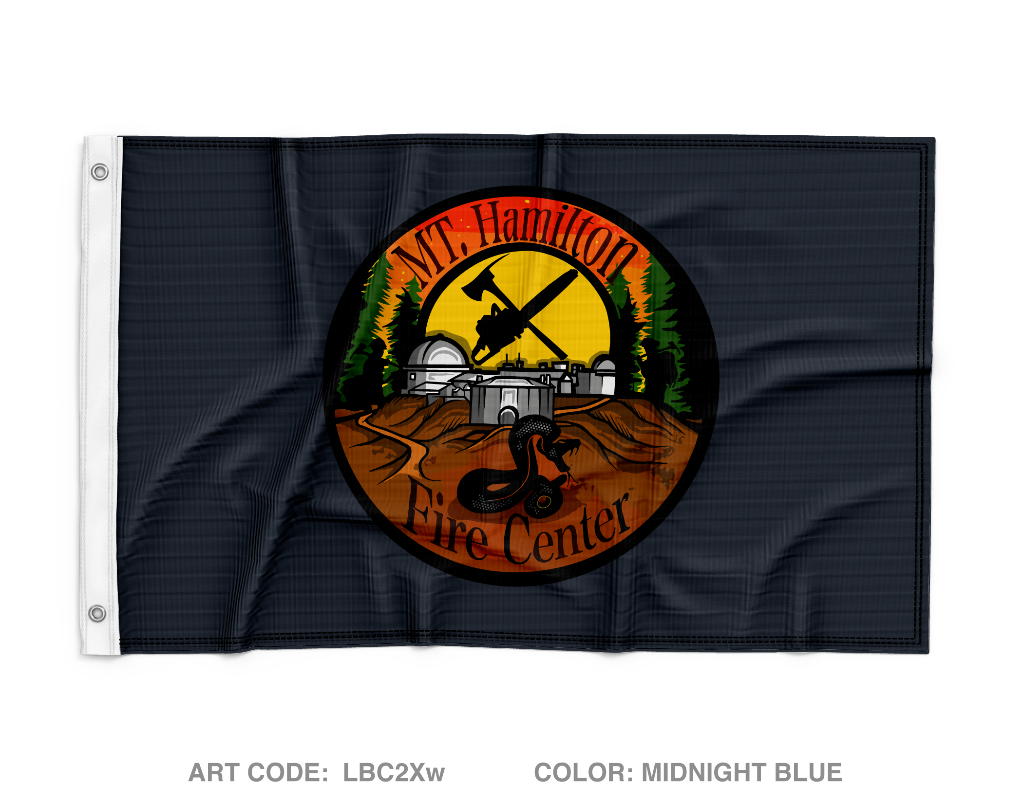 Mount Hamilton Fire Center Wall Flag - LBC2Xw – Emblem Athletic