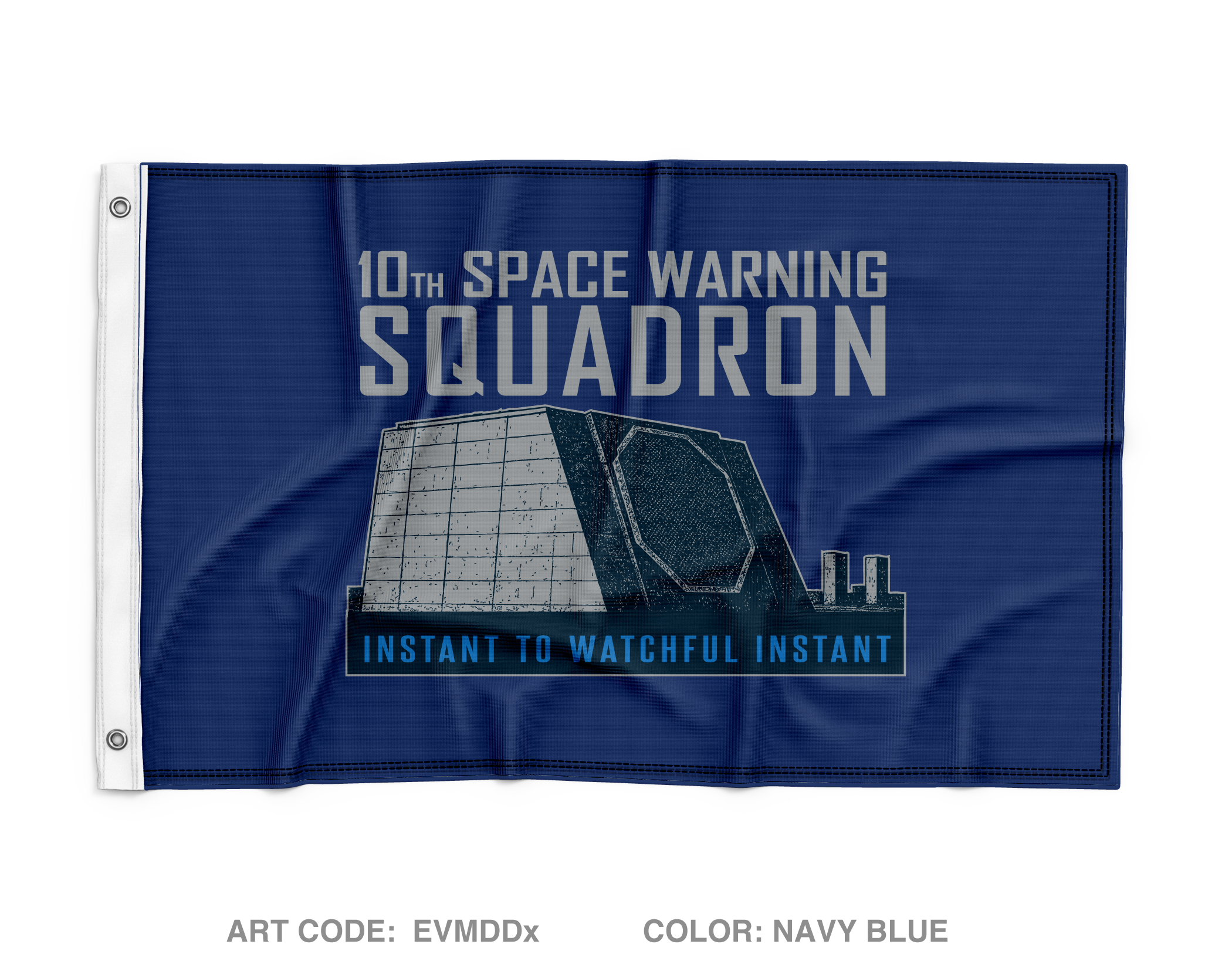 10th Space Warning Squadron Fundraising Collection Wall Flag - EVMDDx – Emblem Athletic