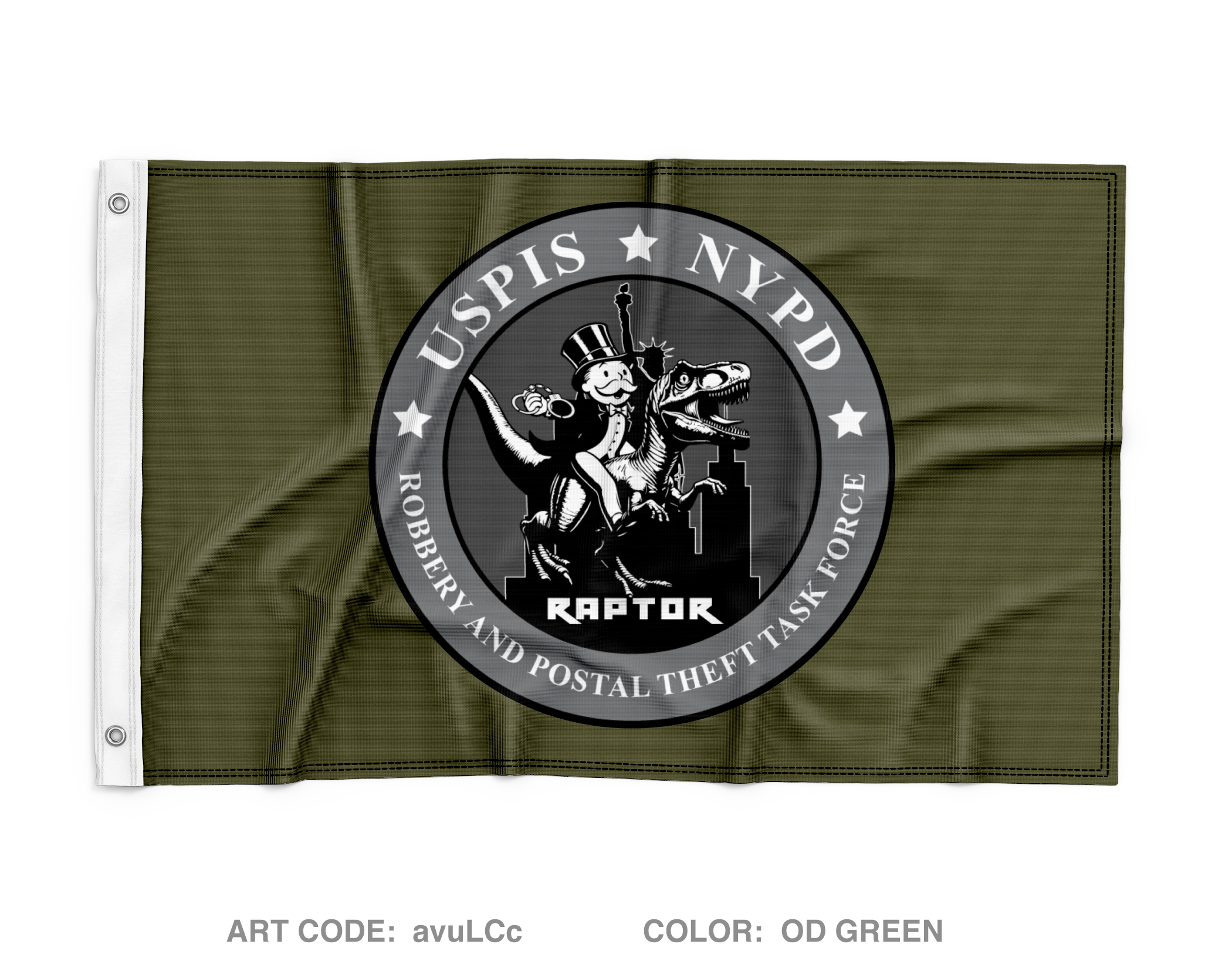 USPIS|NYPD RAPTOR Task Force Wall Flag - avuLCc – Emblem Athletic