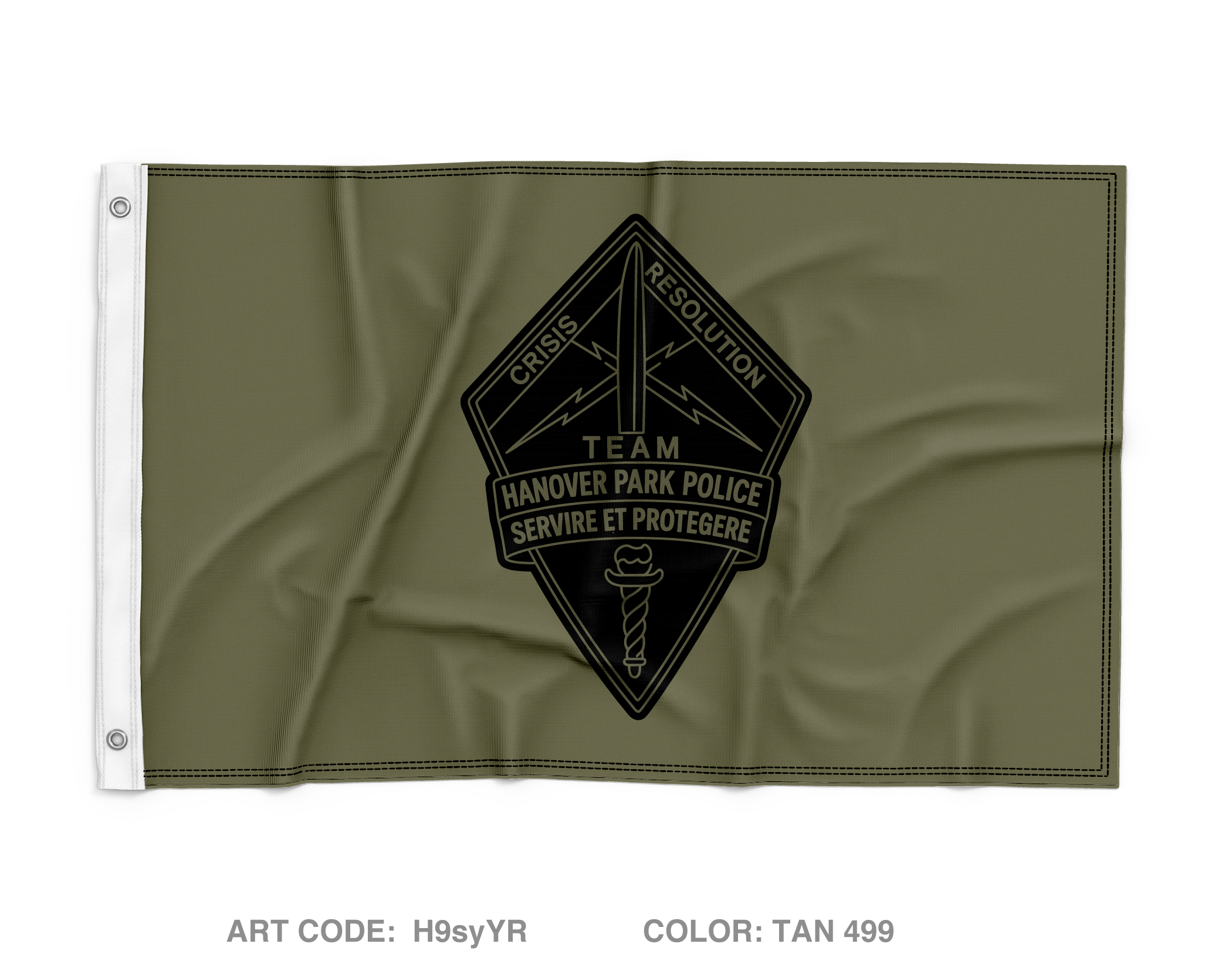 Hanover Park Police CRT Wall Flag - H9syYR – Emblem Athletic