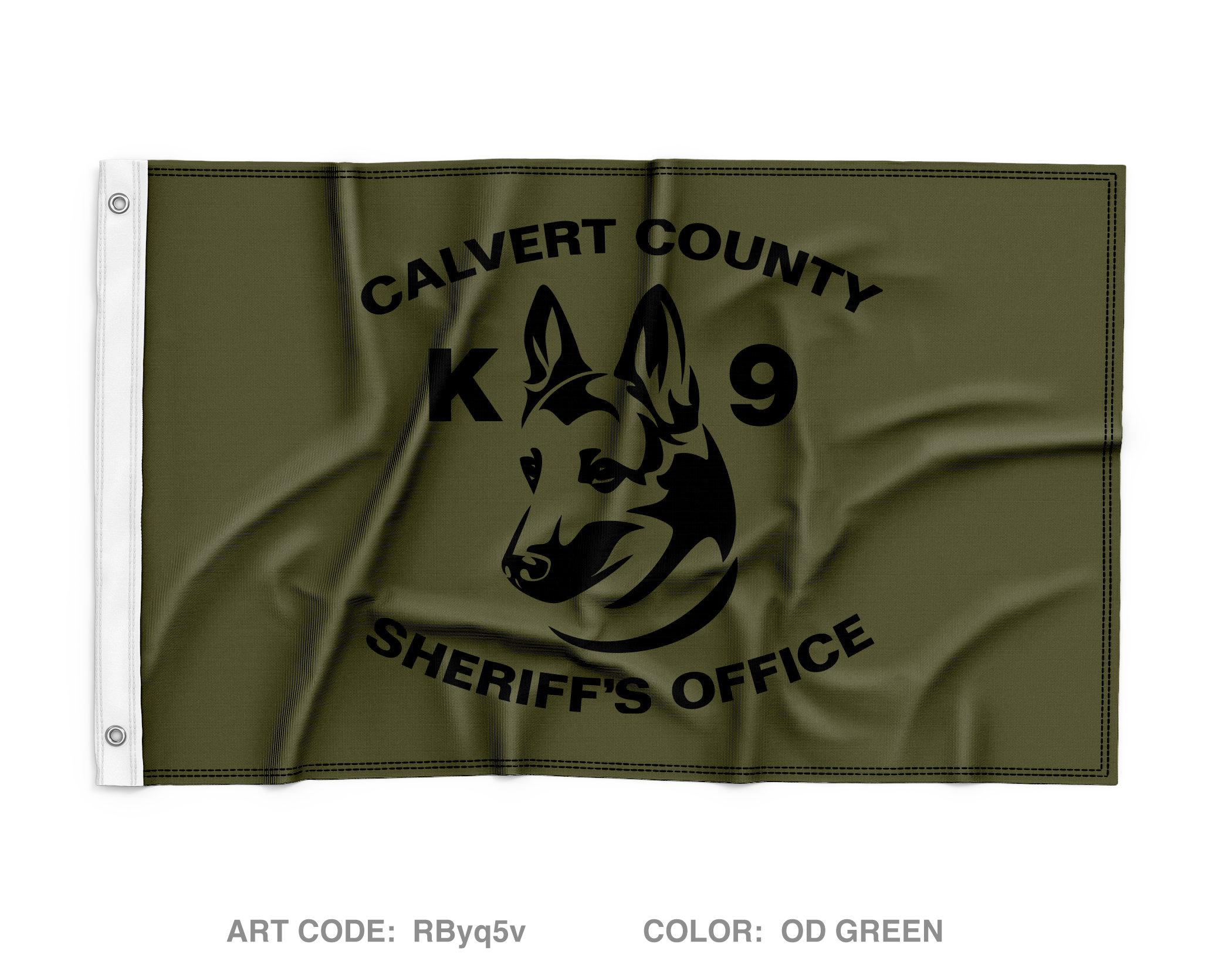Calvert County Sheriff's Office K-9 Unit Wall Flag - RByq5v – Emblem ...