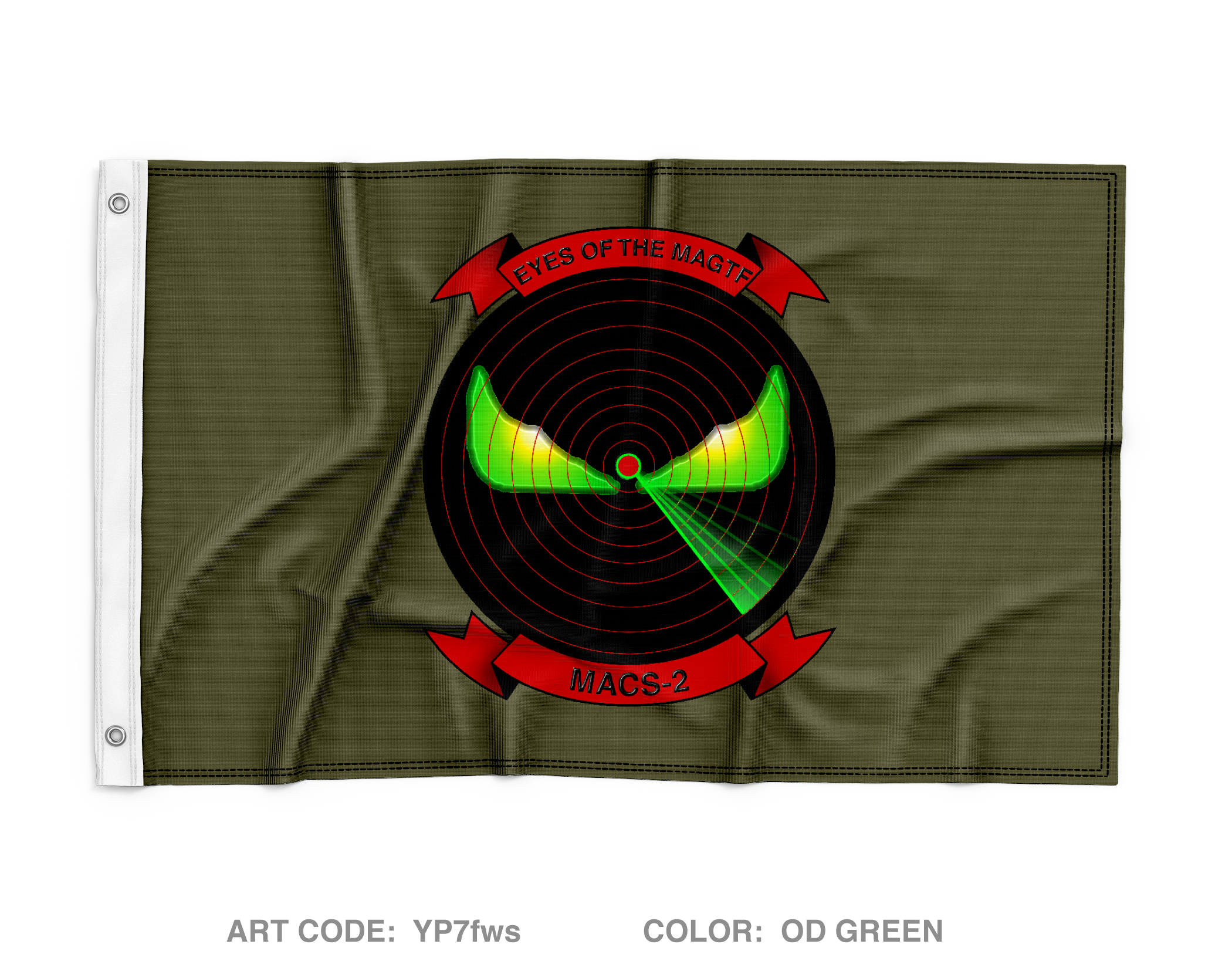 Marine Air Control Squadron-2 Wall Flag - YP7fws – Emblem Athletic