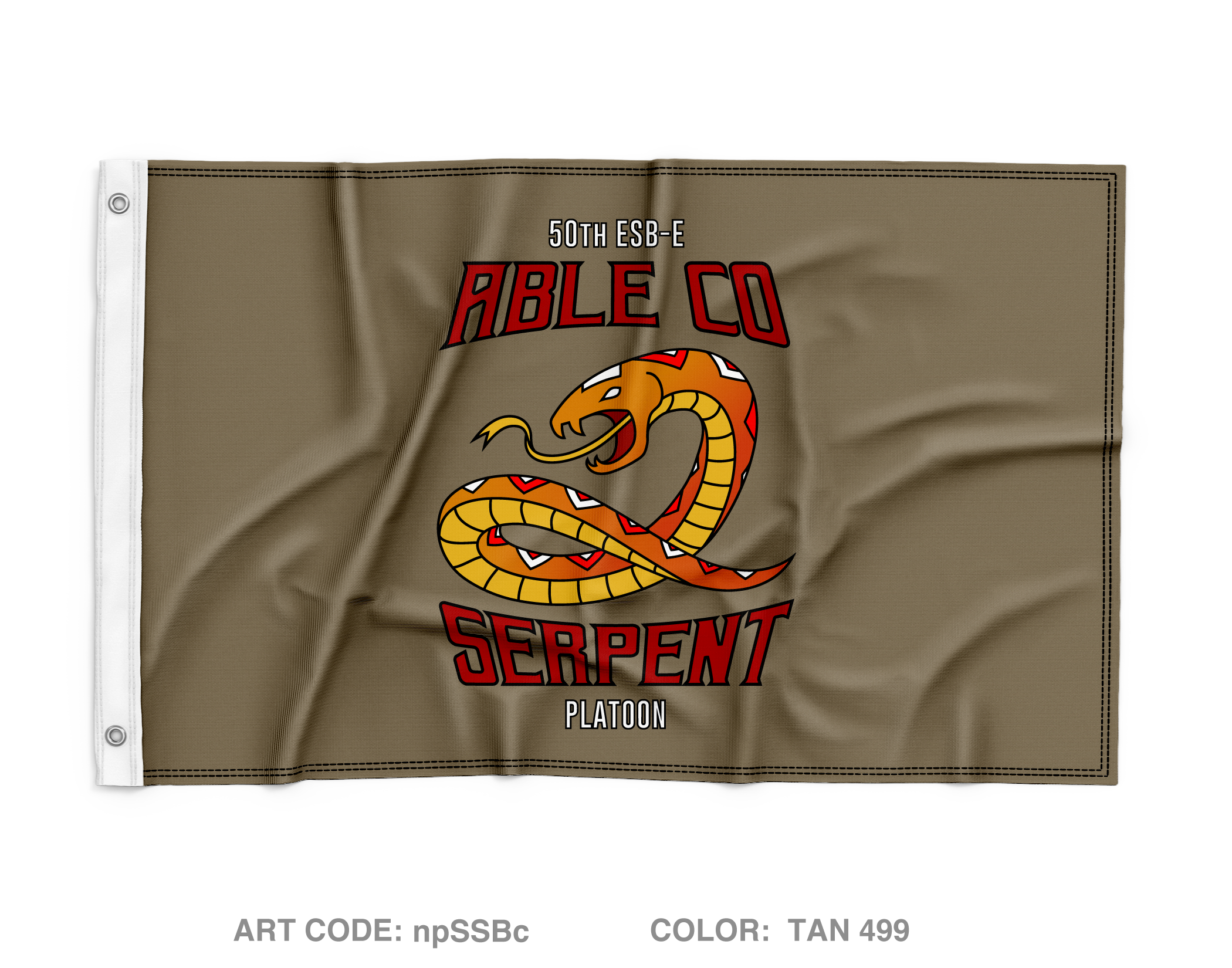 2nd Serpent Platoon Wall Flag - npSSBc – Emblem Athletic