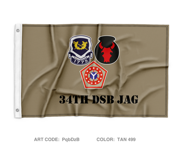 34th Division Sustainment Brigade Wall Flag - PqbDzB – Emblem Athletic
