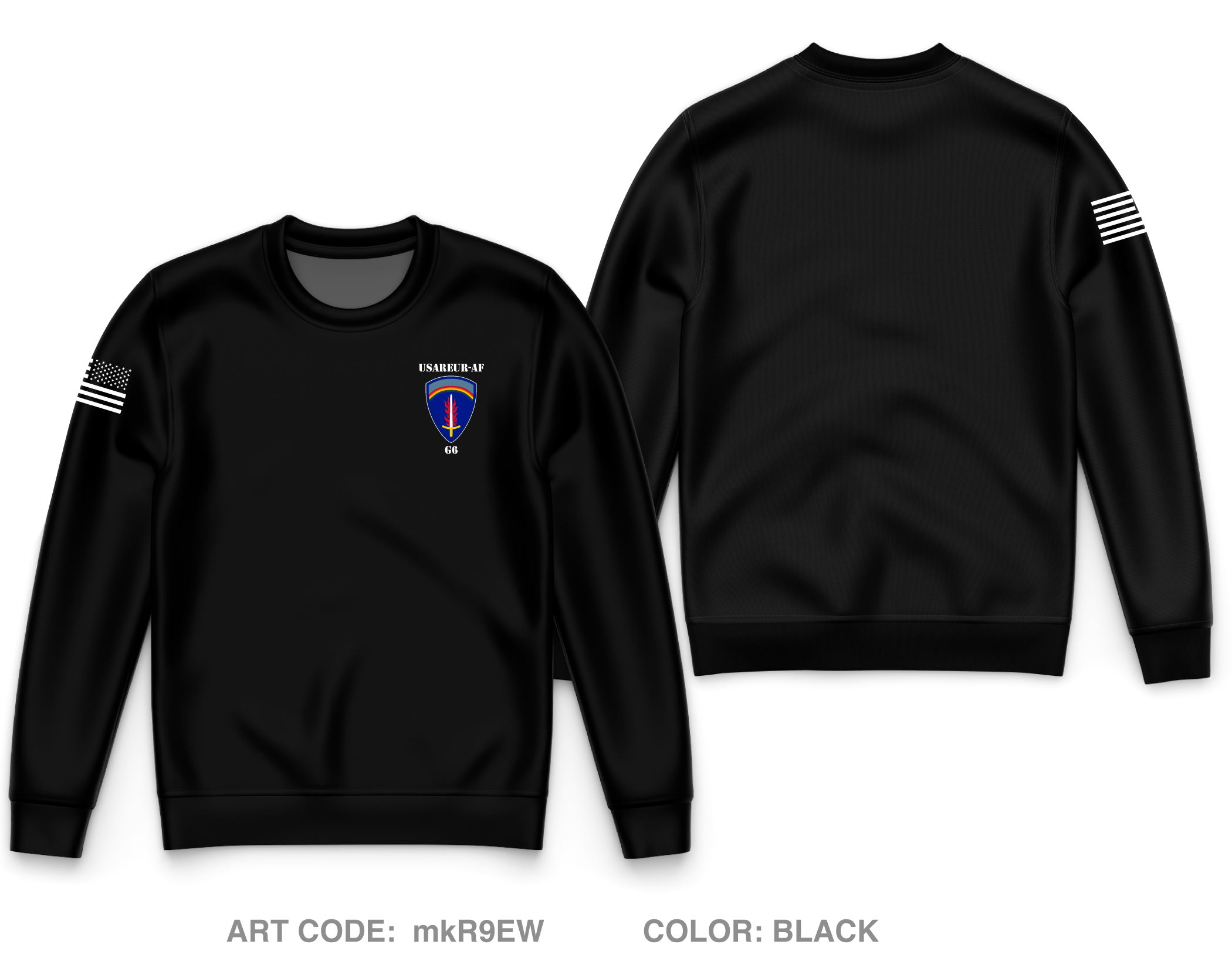USAREUR-AF Core Men's Crewneck Performance Sweatshirt - mkR9EW – Emblem ...