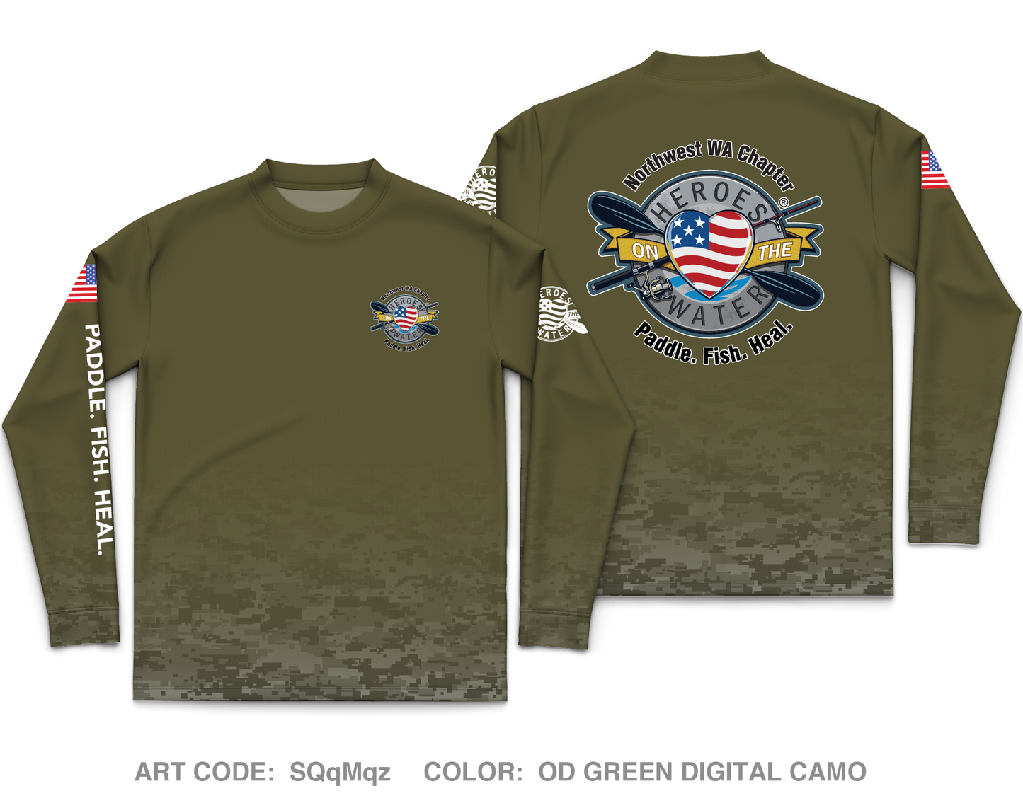 Heroes On the Water Northwest WA Chapter Store 1 Core Men's LS Perform ...