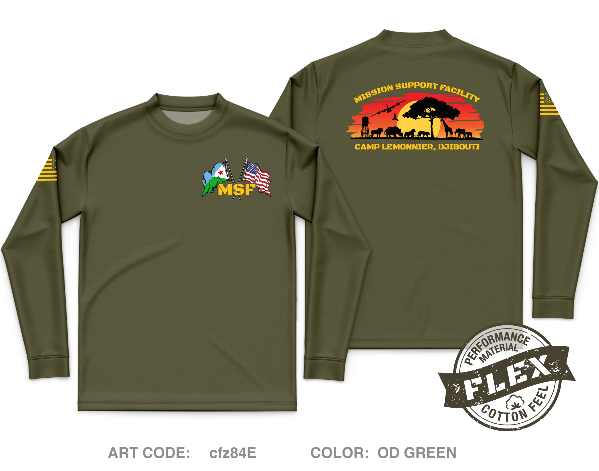 Mission Support Facility Core Men's LS Flex Performance Tee - cfz84E ...
