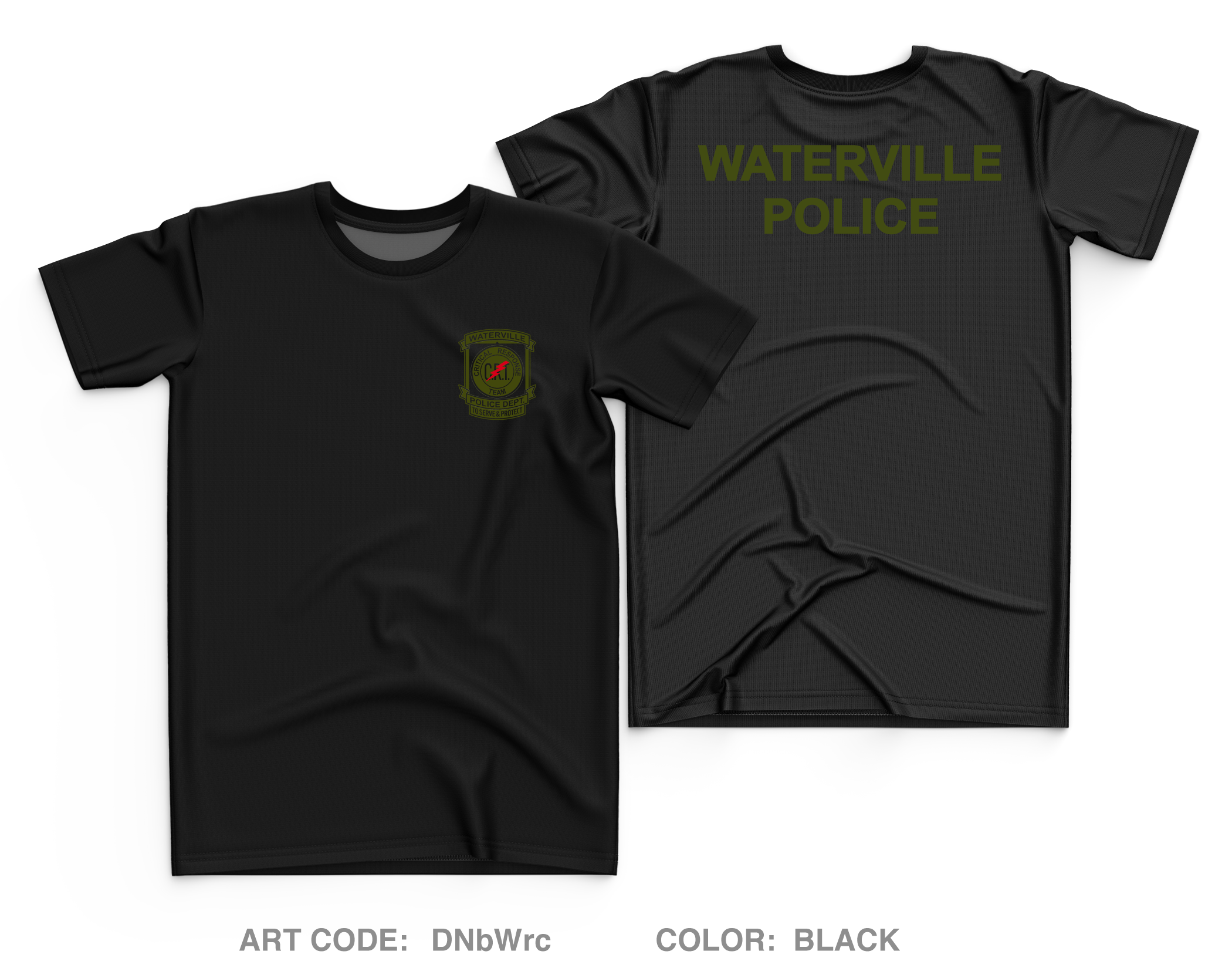 Waterville police Core Men's SS Performance Tee - DNbWrc – Emblem Athletic