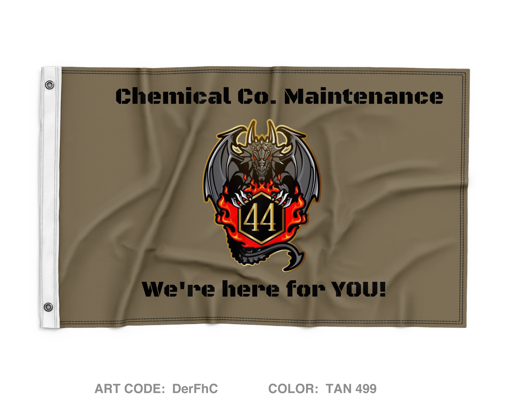 44 CM Co, 22nd CM BN, Maintenance Wall Flag - DerFhC – Emblem Athletic