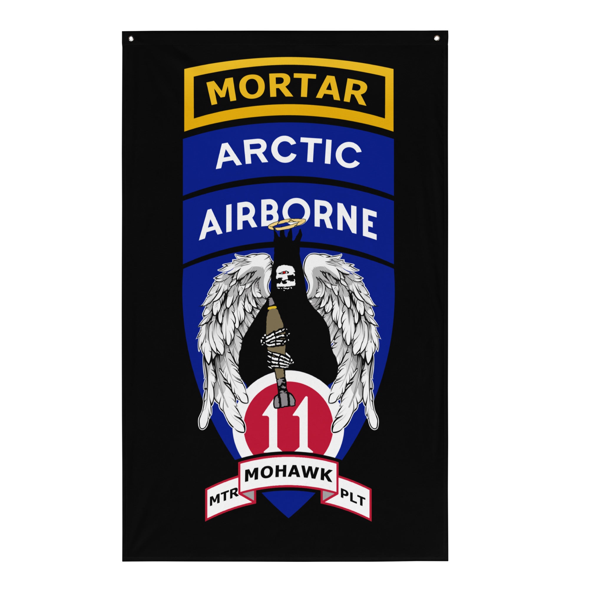 Mortar PLT, Hatchet Company, 1-501st PIR Rugged 3'x5' Wall Flag - UWrx ...