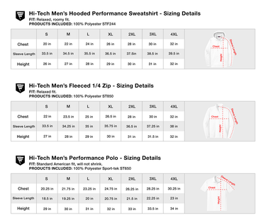 2025 Size Charts – Emblem Athletic