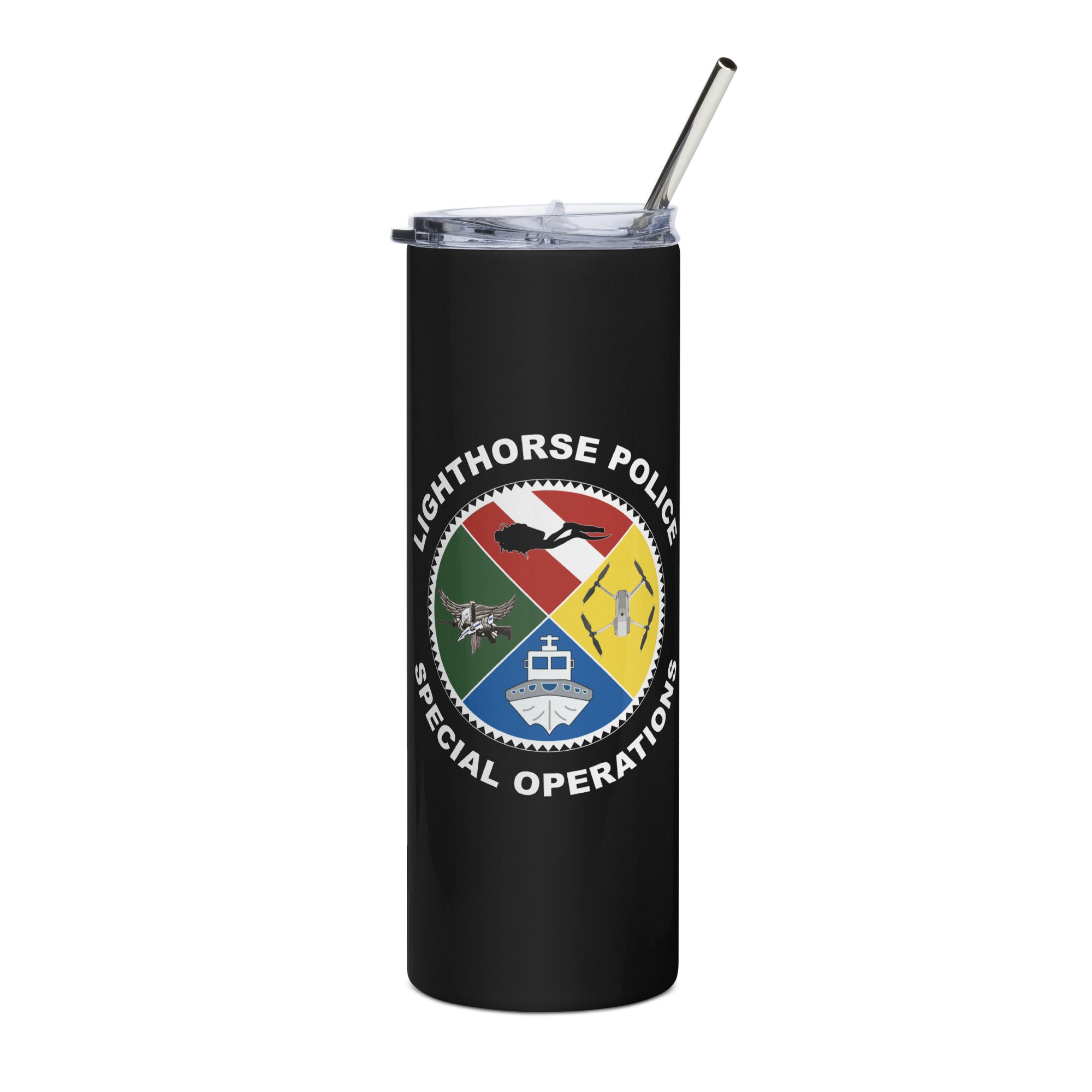 Muscogee (Creek) Nation Lighthorse Police Stainless Steel Tumbler - jA ...